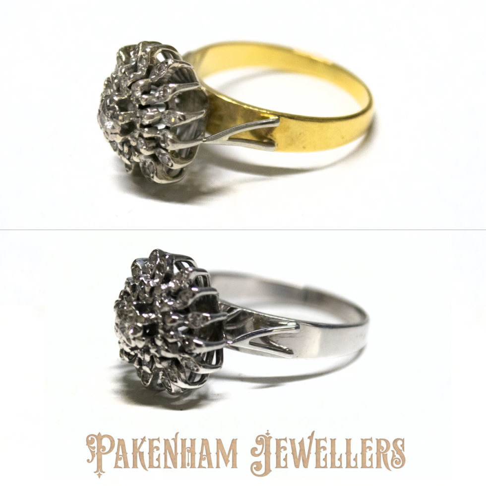 Rhodium plating – from yellow gold to white gold | Pakenham Jewellers